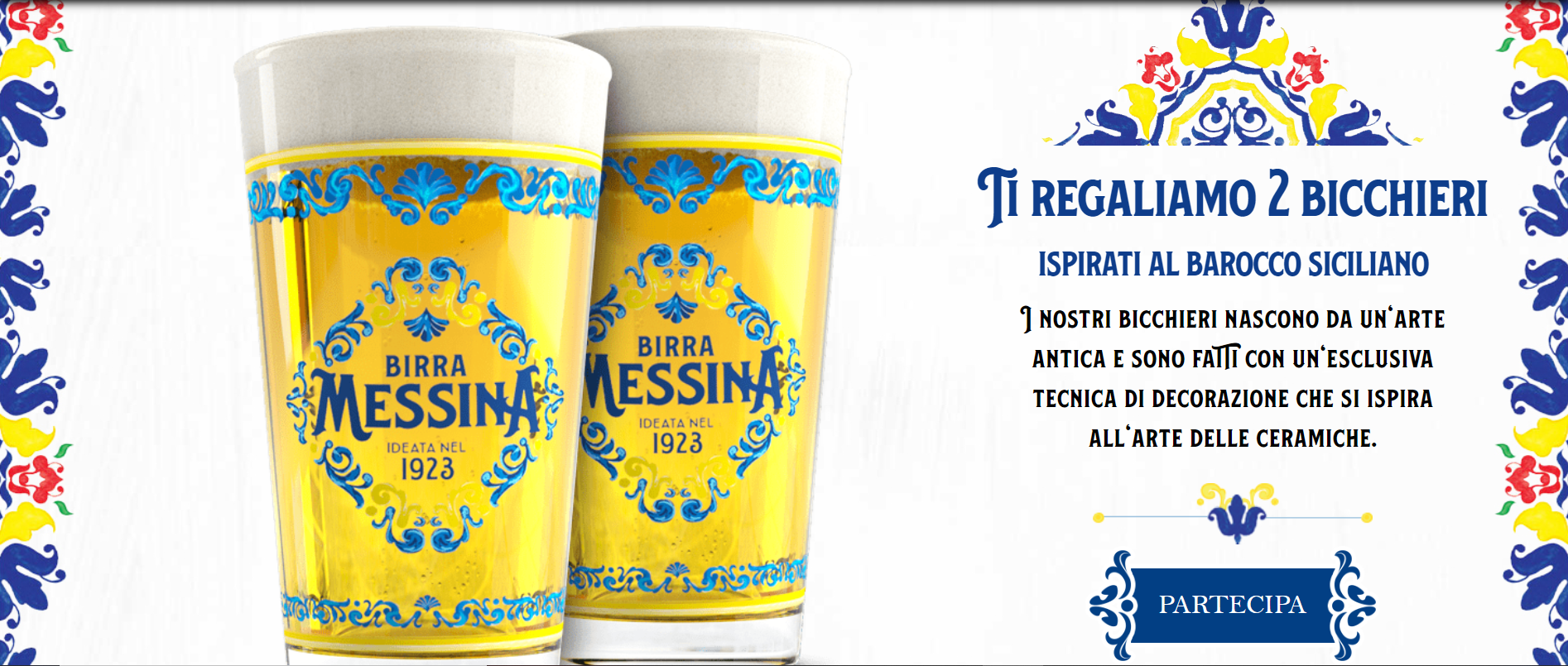 2 Bicchieri Di Birra Messina In OMAGGIO! Scopri Come Ottenerli!