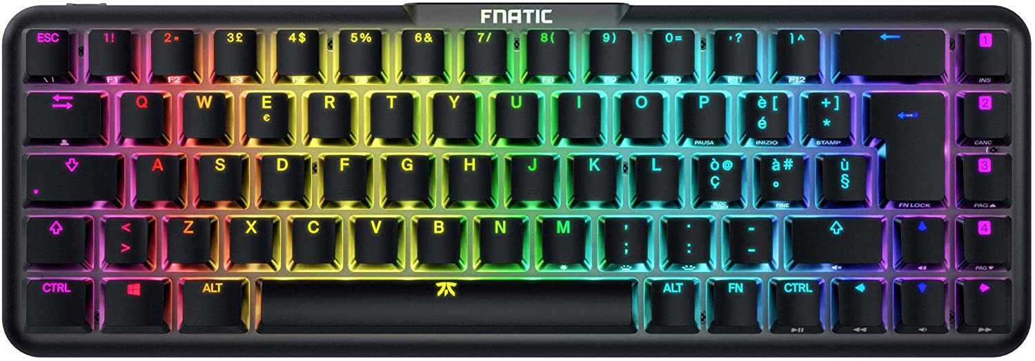 FNATIC STREAK65 - Compact RGB Gaming Mechanical Keyboard - Layout US ...