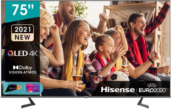 Hisense 75" QLED 4K 2021 75A78GQ, Quantum Dot, Smart TV VIDAA 5.0 - ScontiFy.net - Offerte E ...