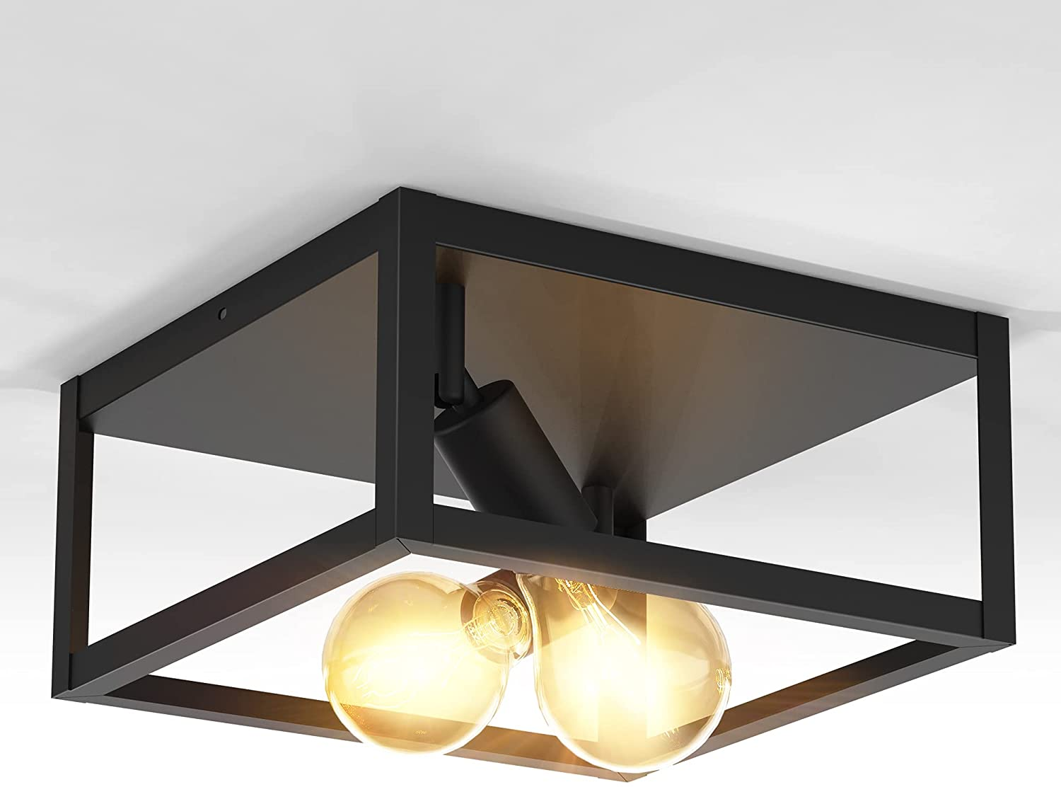 OTREN La Plafoniera Cubica Ha 2 Punti Luce, Esclusa Lampadina E27 ...