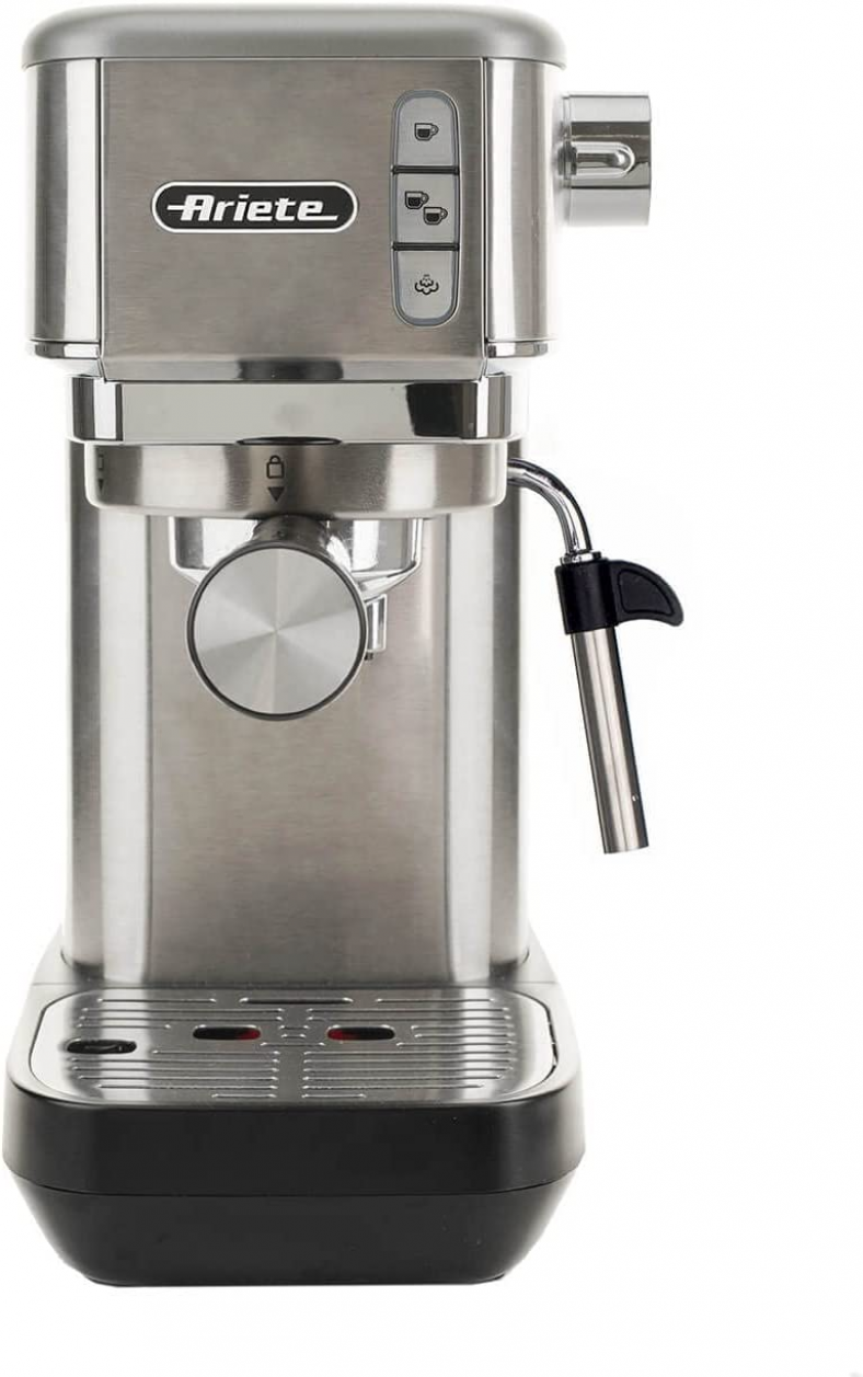 Ariete 1380 Macchina da caffè in metallo, compatibile con caffè in polvere e cialde ESE, 1300 W ...