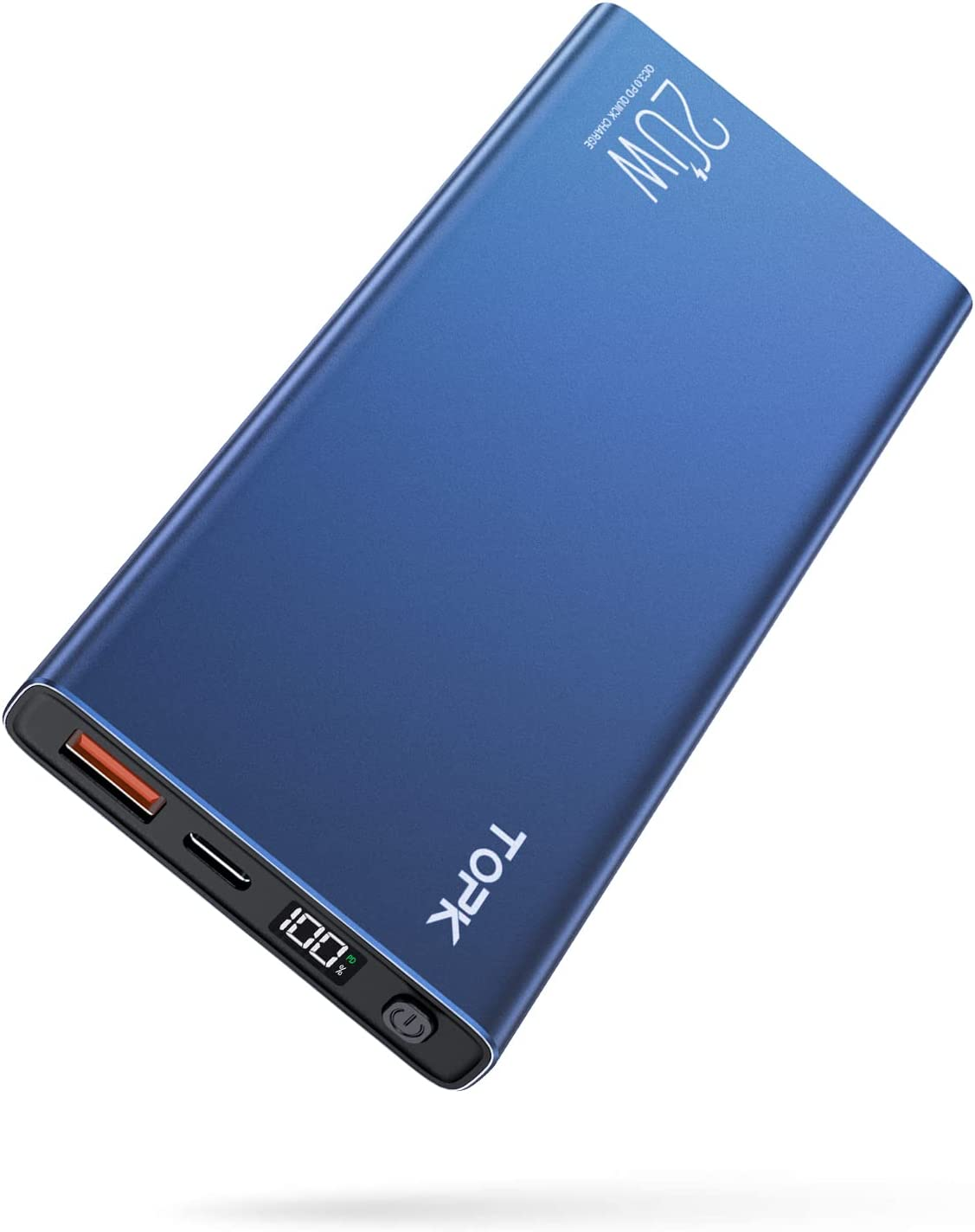 Power Bank 10000mAh, TOPK USB C Caricabatterie Portatile, 20W PD QC3.0 ...
