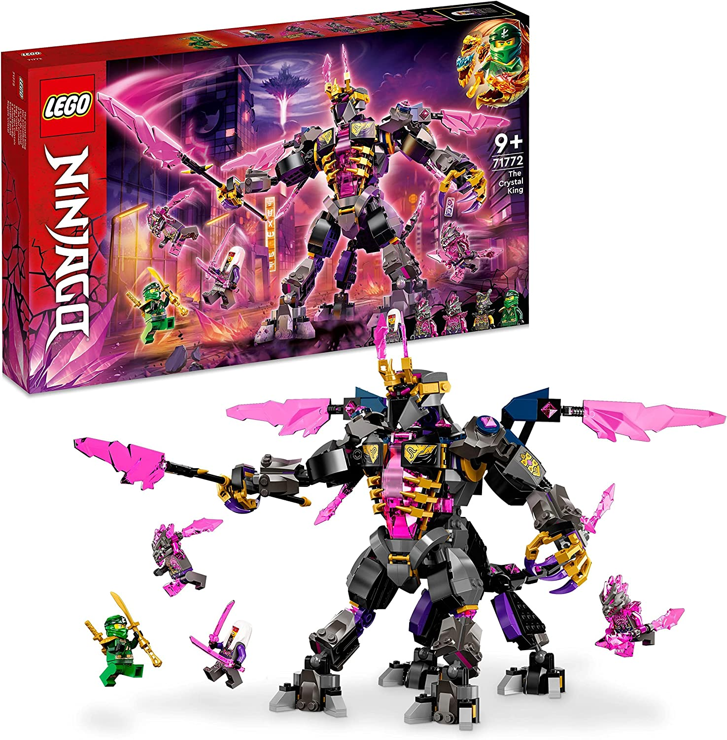 LEGO 71772 Ninjago Il Re Dei Cristalli, Set Serie TV Crystallized Con ...