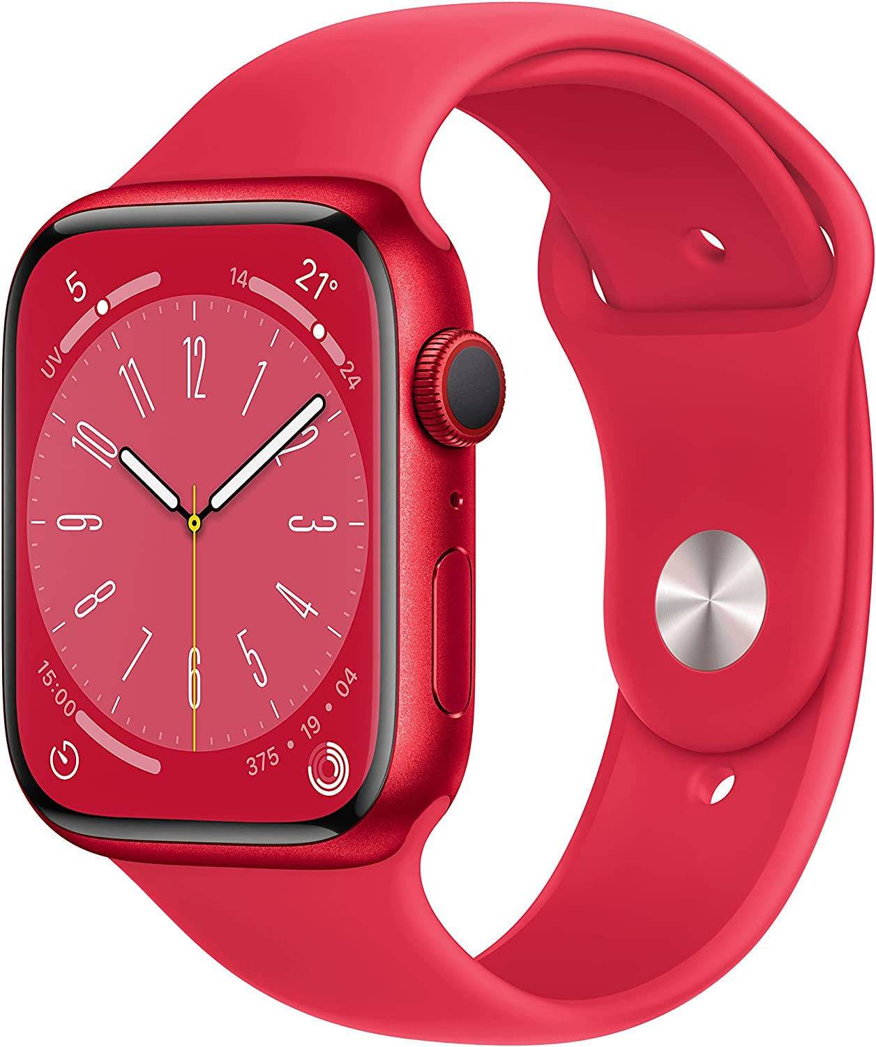 Apple Watch Series 8 (GPS + Cellular, 45mm) Smartwatch Con Cassa In Alluminio (PRODUCT) RED Con ...