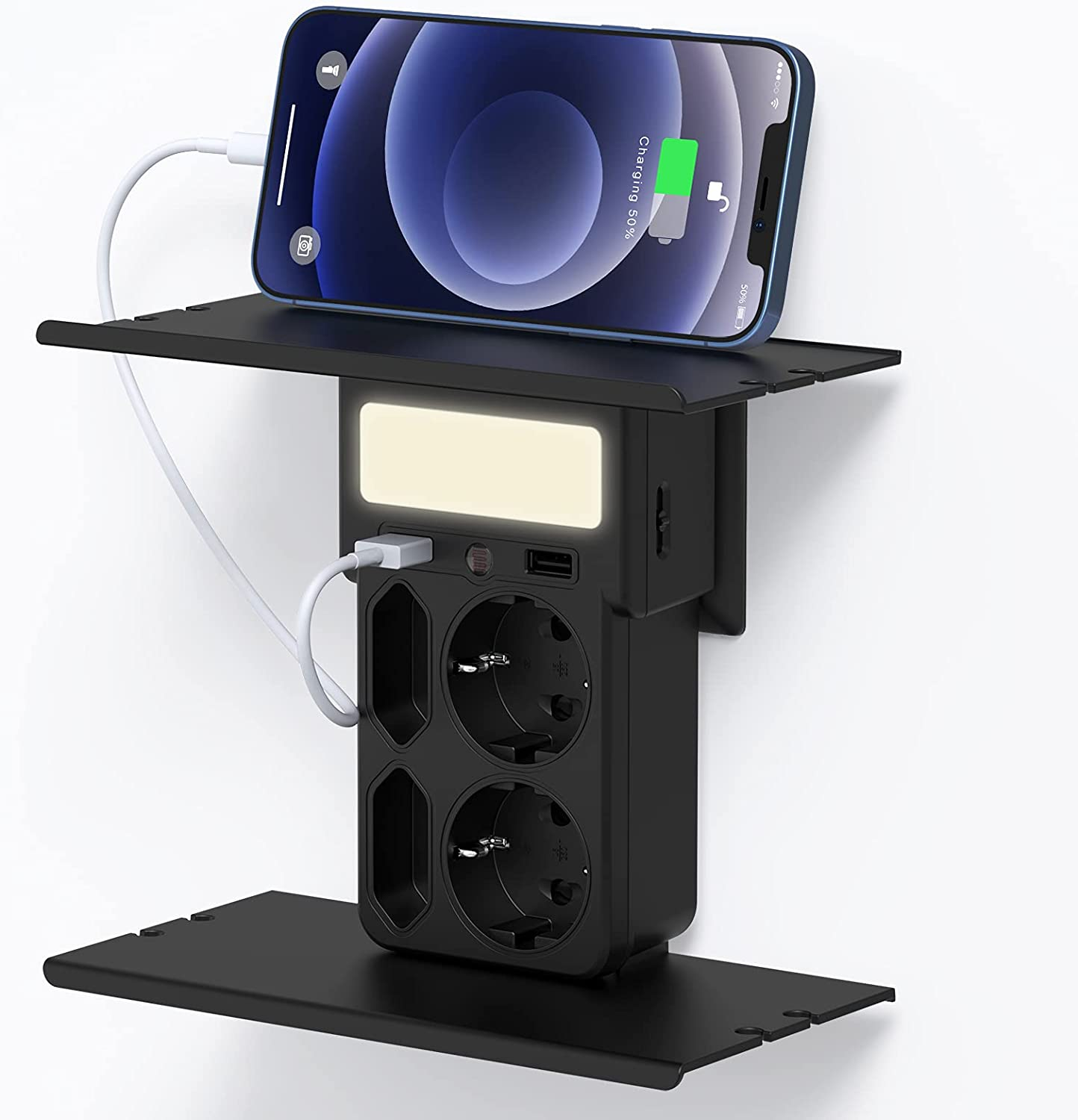 Kinglink Ciabatta Multipresa Con USB, Multipresa Elettrica Prese A Muro ...