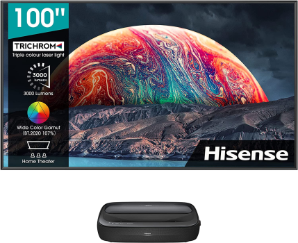 Hisense Triplo Laser TV 100" 4K 2022 100L9G-D12 Schermo Anti-riflesso ...