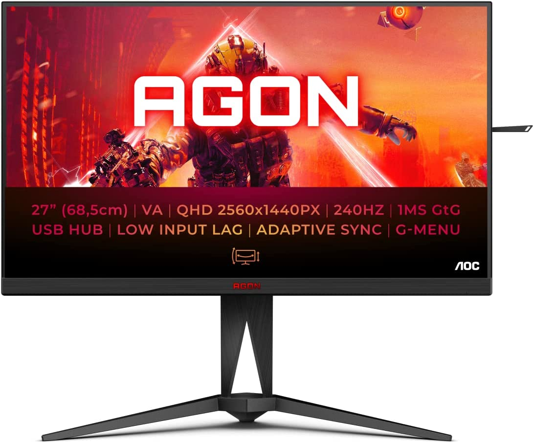 AOC AGON AG275QZN - Monitor Gaming QHD Da 27 Pollici, FreeSync Premium ...