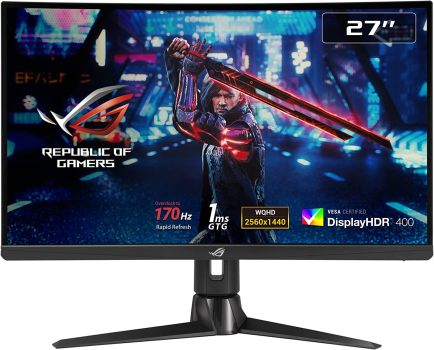 ASUS ROG Strix XG27AQV Monitor Gaming Curvo 27”, WQHD, IPS Veloce, 170 ...