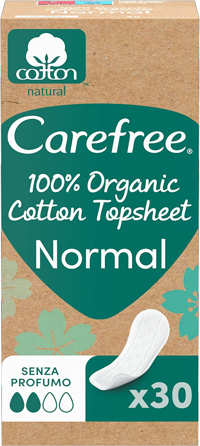 Carefree, Proteggi Slip Di Cotone Organico, Misura Plus Long,Confezione ...