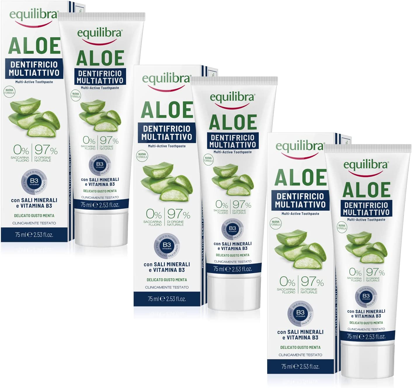 Equilibra Igiene Dentale, Aloe Dentifricio Multiattivo, Dentifricio ...