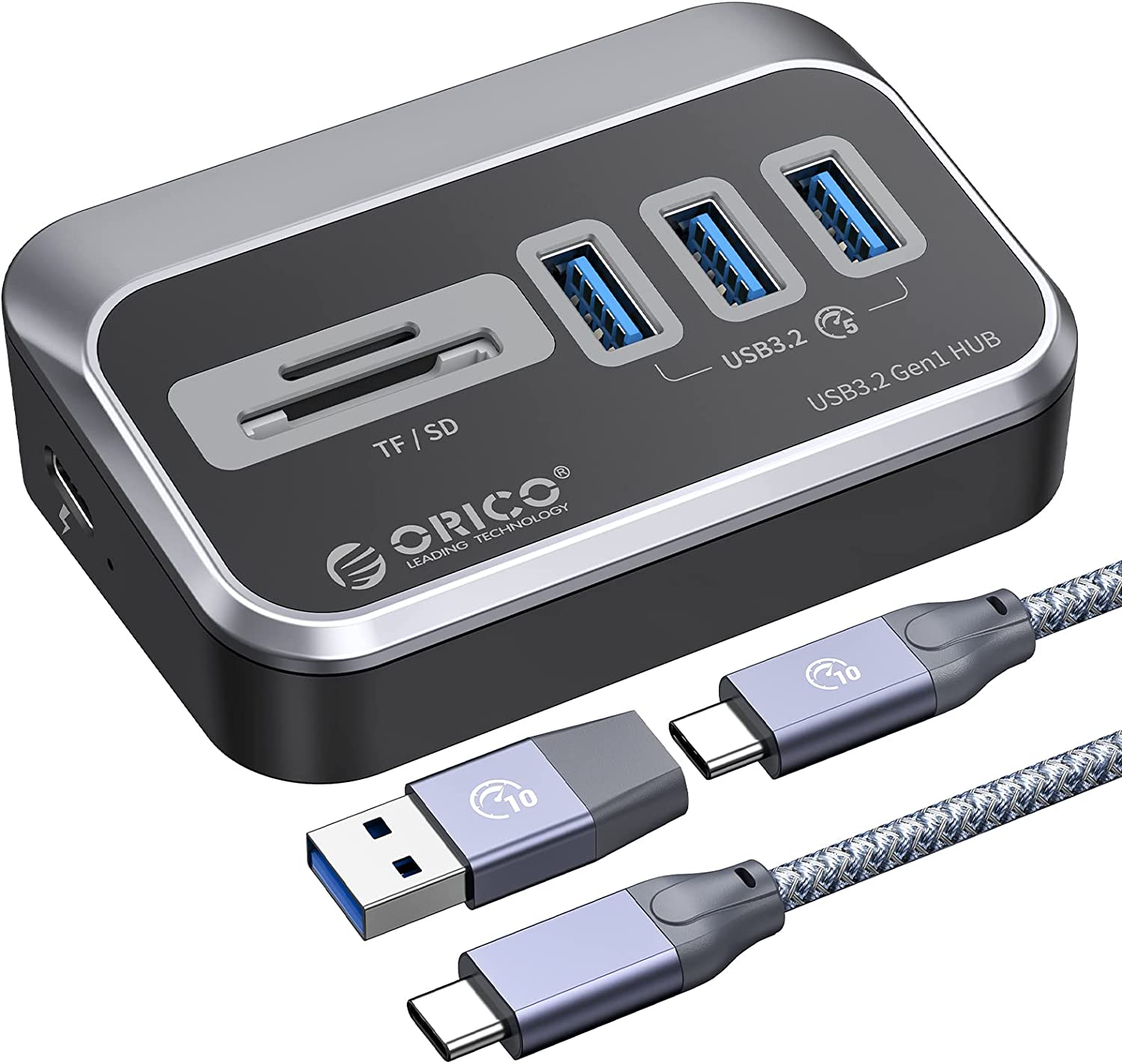 Hub USB, ORICO Hub USB C A Lettore Di Schede SD, Multi USB Adattatore ...