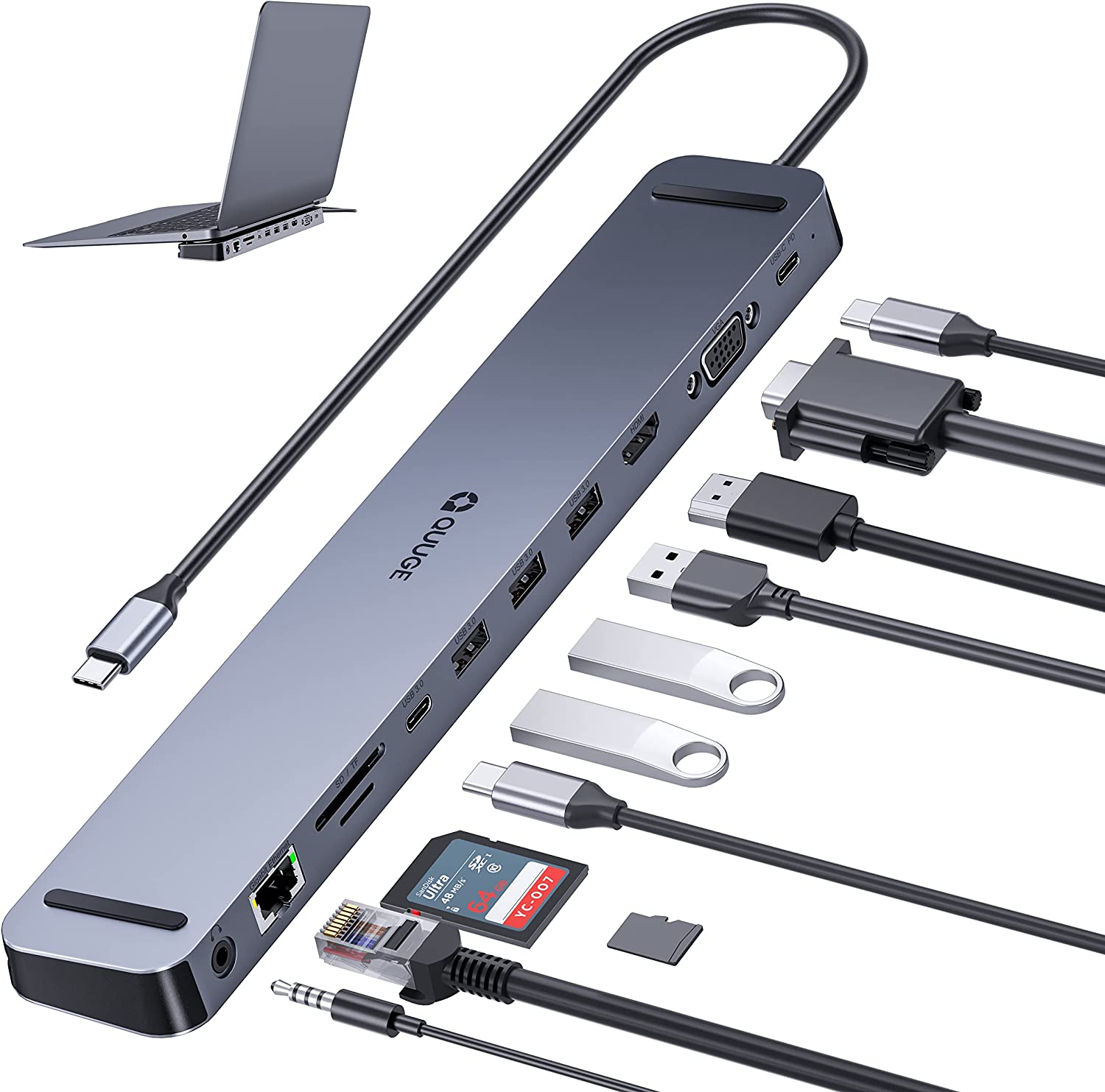 QUUGE Hub USB C Multi interfaccia 11 in 1 ScontiFy Offerte E QUUGE Hub USB C Multi interfaccia 11 in 1 ScontiFy Offerte E