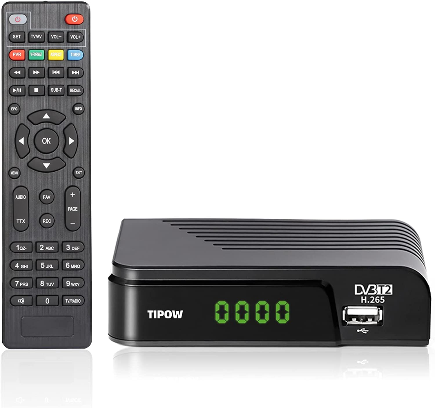 TIPOW-TECH Decoder DVB-T2 Decoder Digitale Terrestre 2023 Full HD 1080P ...
