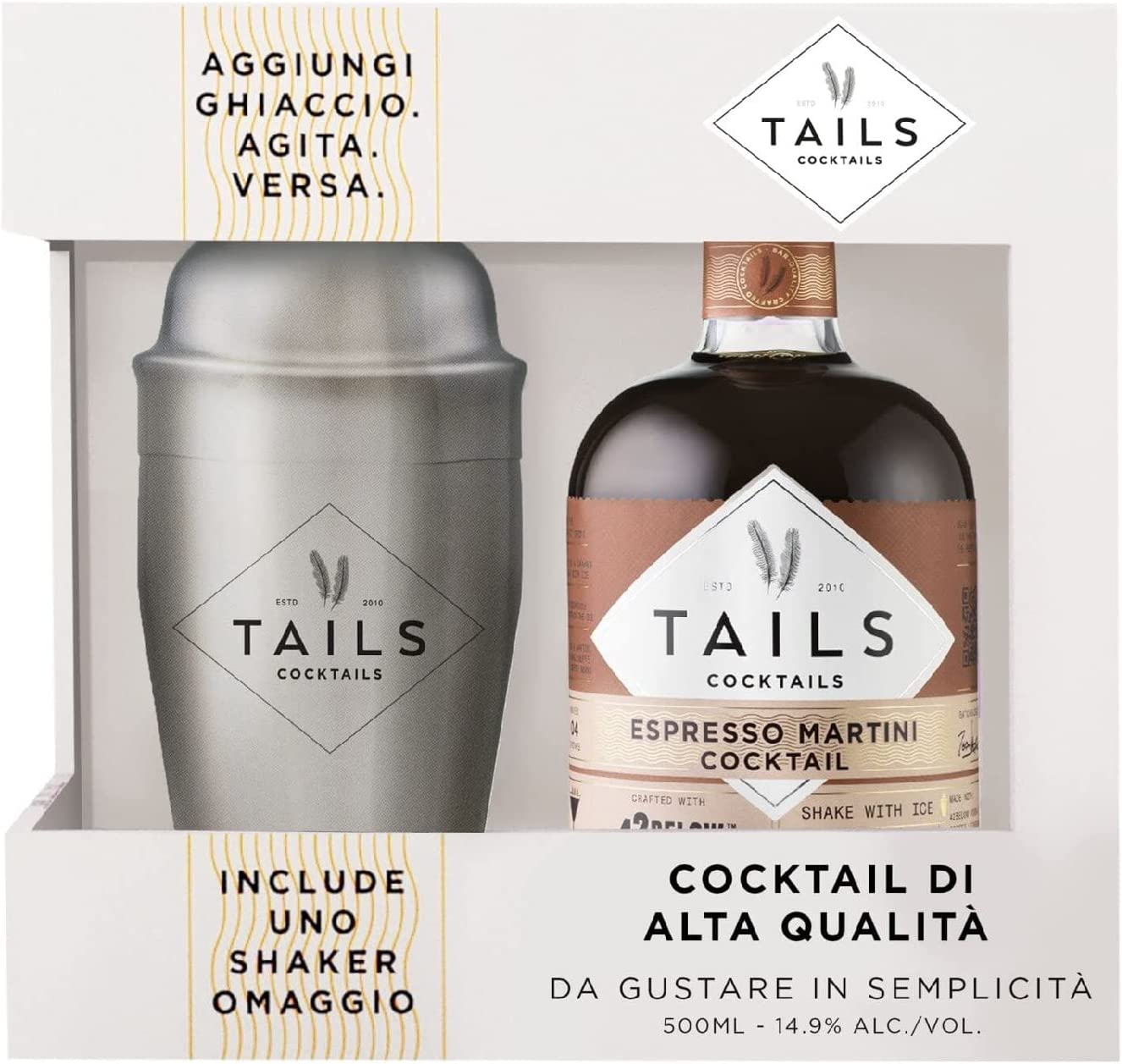 Tails Cocktails Set Shaker, Include Una Bottiglia Di Tails Cocktails ...