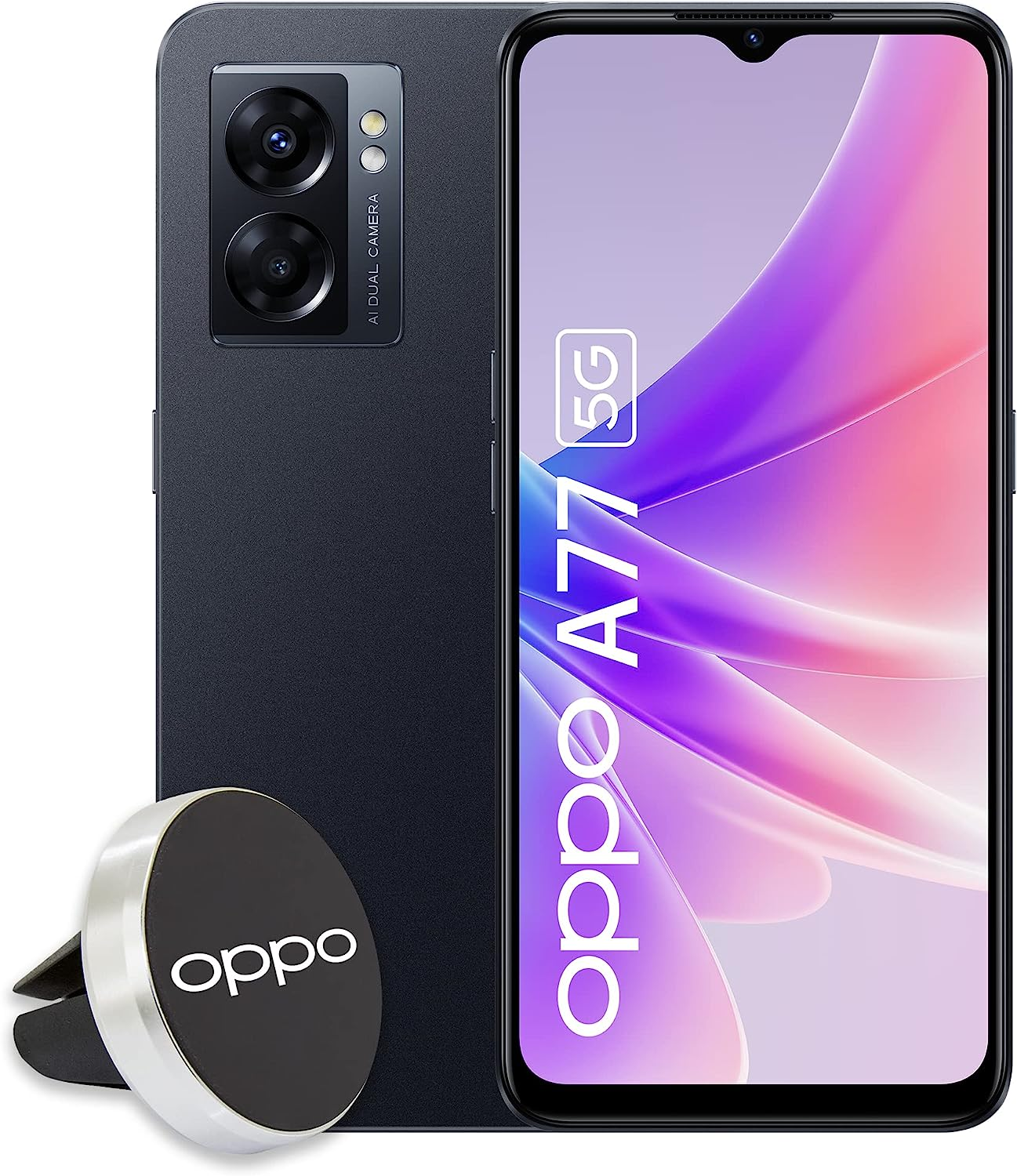 OPPO A77 5G Smartphone, AI Doppia Fotocamera 48+2MP, Selfie 8GB, Display 6.56” 90HZ LCD, 5000mAh ...