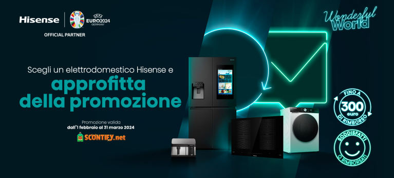 Cashback Hisense Promo Wonderful World: Rimborso Fino A 300€