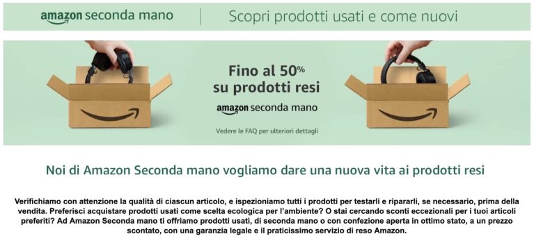 Amazon Seconda Mano: Risparmia Con I Prodotti Usati E Ricondizionati